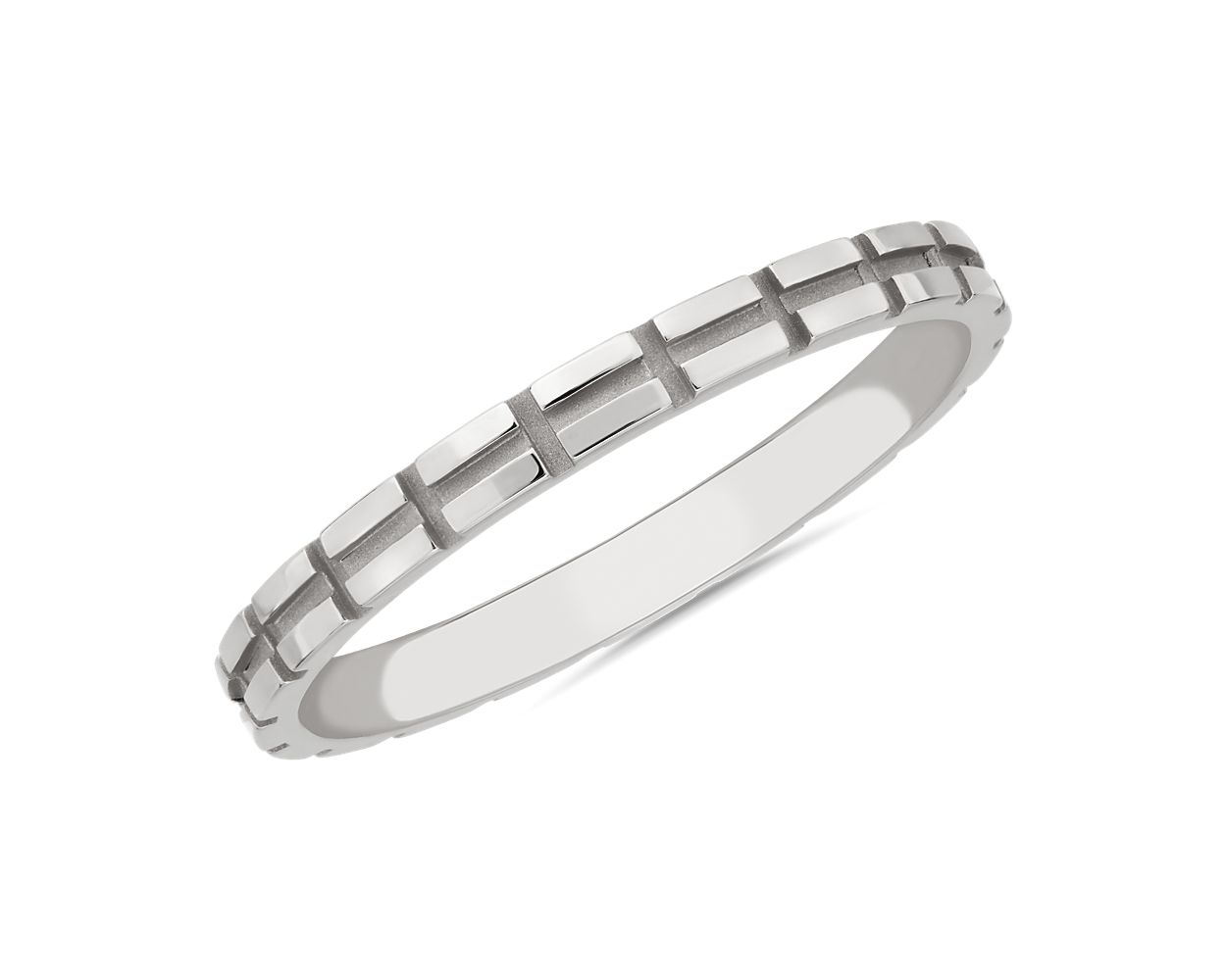 Boxed Stackable Ring in Platinum (2mm)
