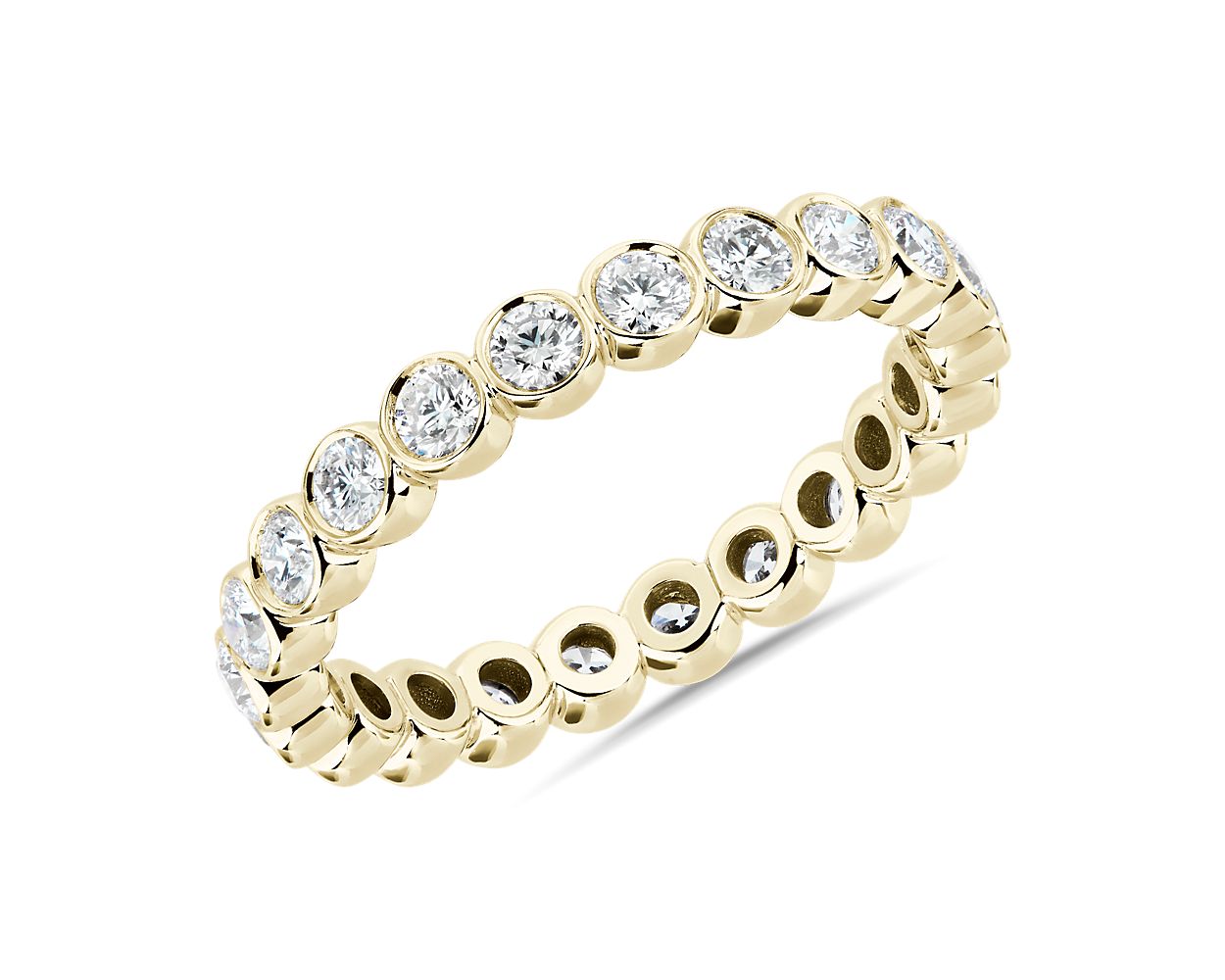Bezel-Set Diamond Eternity Ring in 14k Yellow Gold (1 ct. tw.)