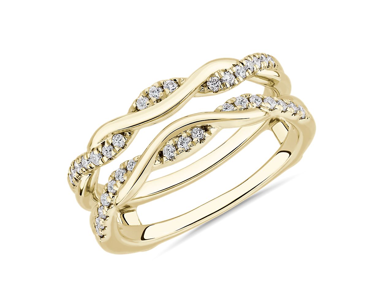 Double Twist Diamond Insert in 14k Yellow Gold (1/4 ct. tw.)