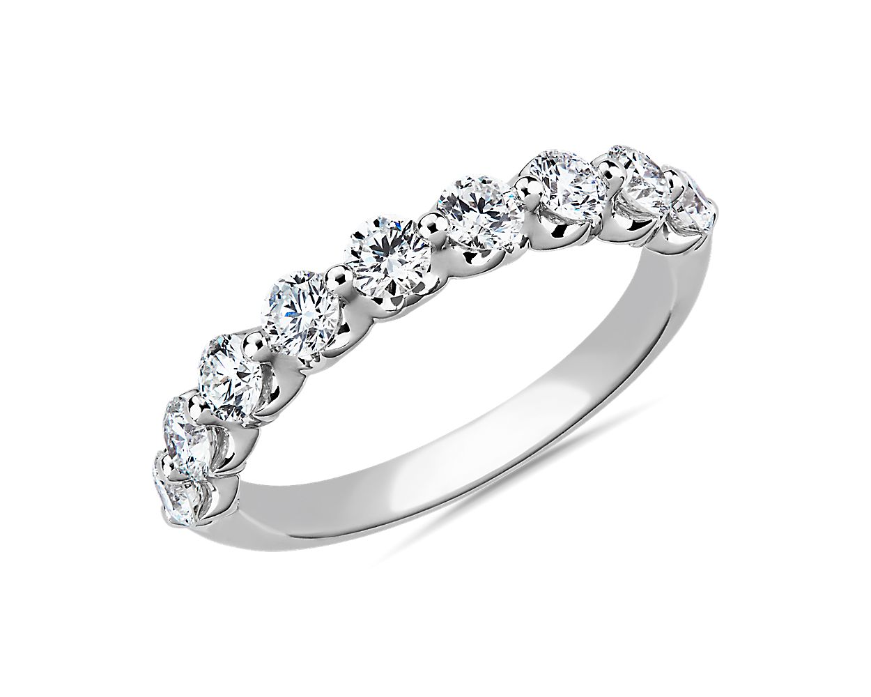 Floating Diamond Wedding Ring in Platinum (1 ct. tw.)