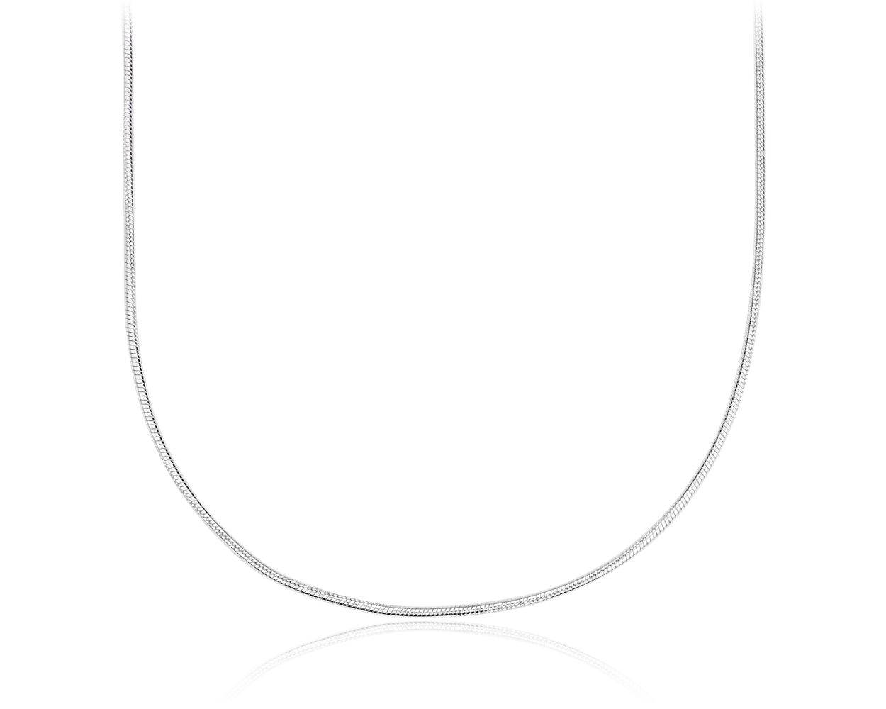 18" Snake Chain Necklace in Sterling Silver (1.5 mm)