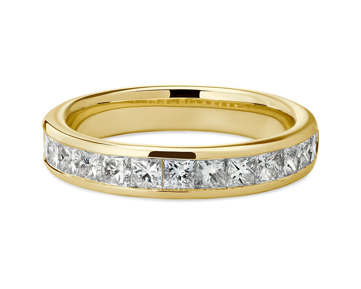 Channel Set Princess-Cut Diamond Ring in 14k Yellow Gold (1 ct. tw.)