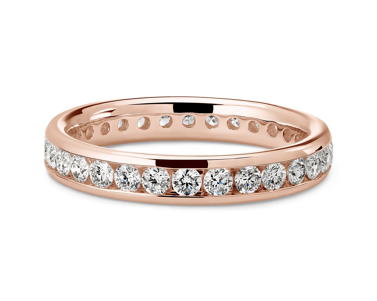 Channel Set Diamond Eternity Ring in 14k Rose Gold (1 ct. tw.)
