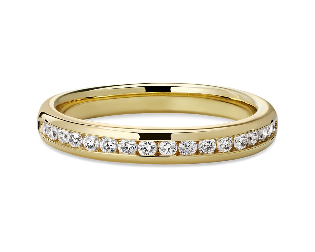 Channel Set Diamond Ring in 18k Yellow Gold (1/4 ct. tw.)
