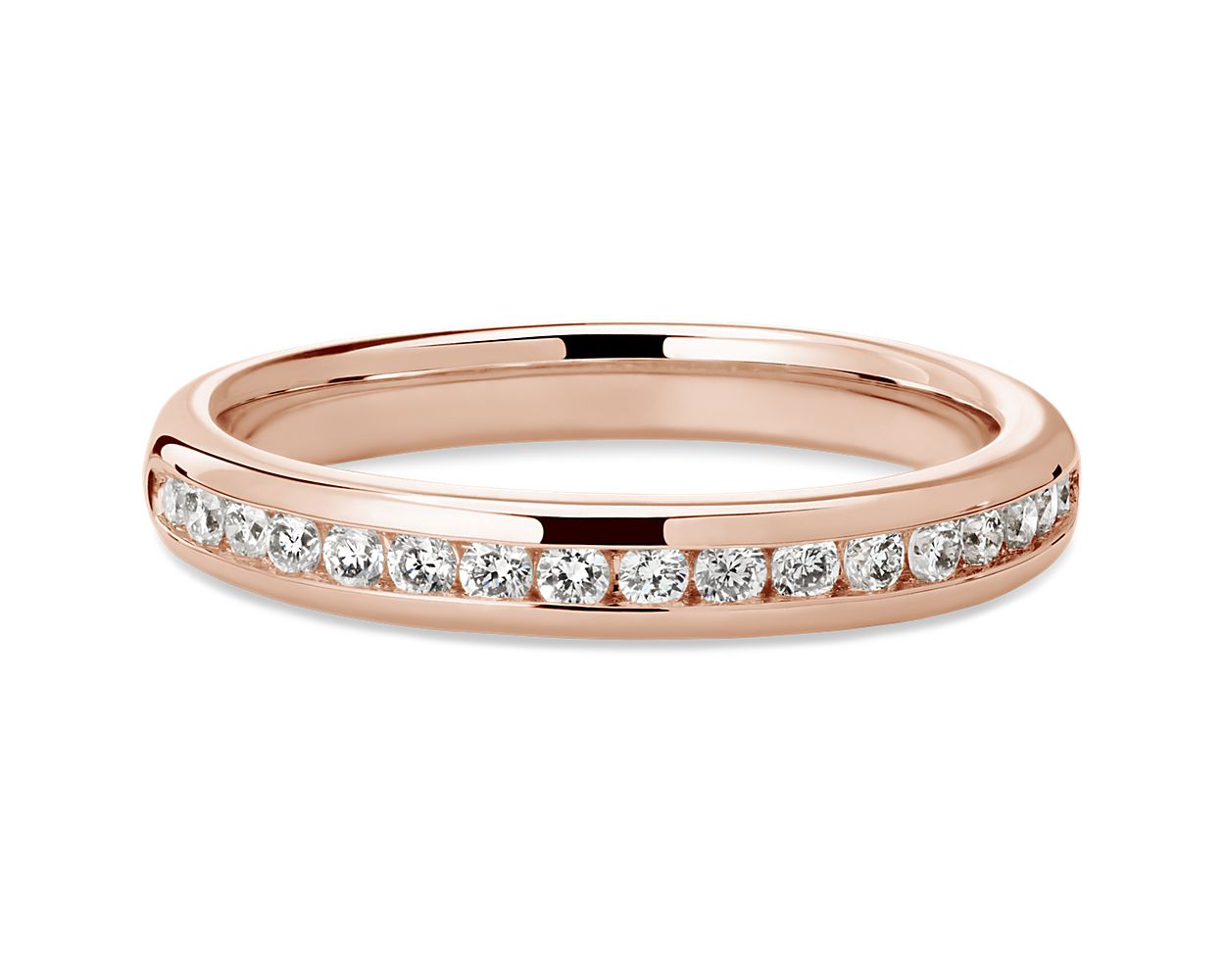 Channel Set Diamond Ring in 18k Rose Gold (1/4 ct. tw.)