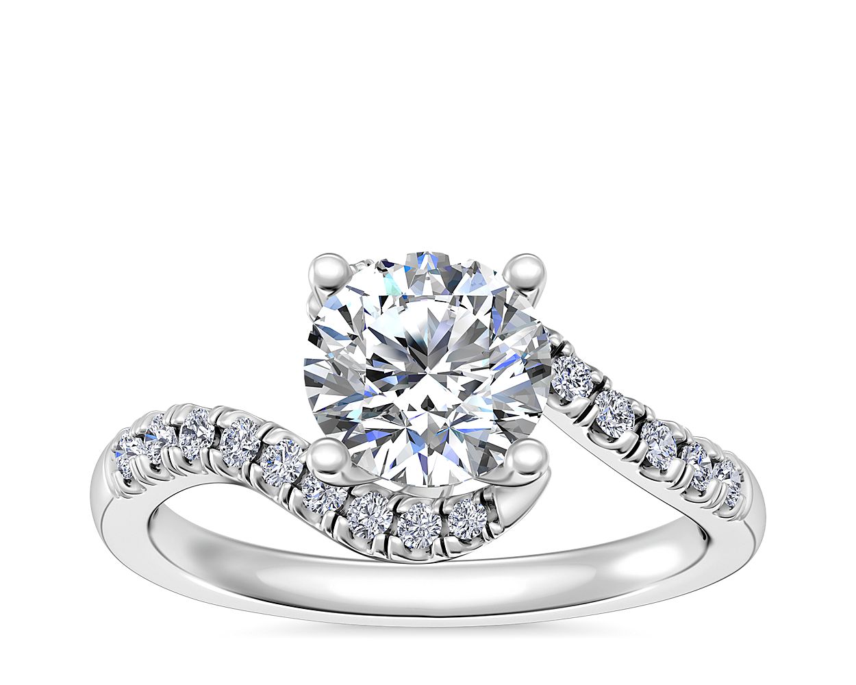 Embrace Pave Diamond Engagement Ring? in Platinum