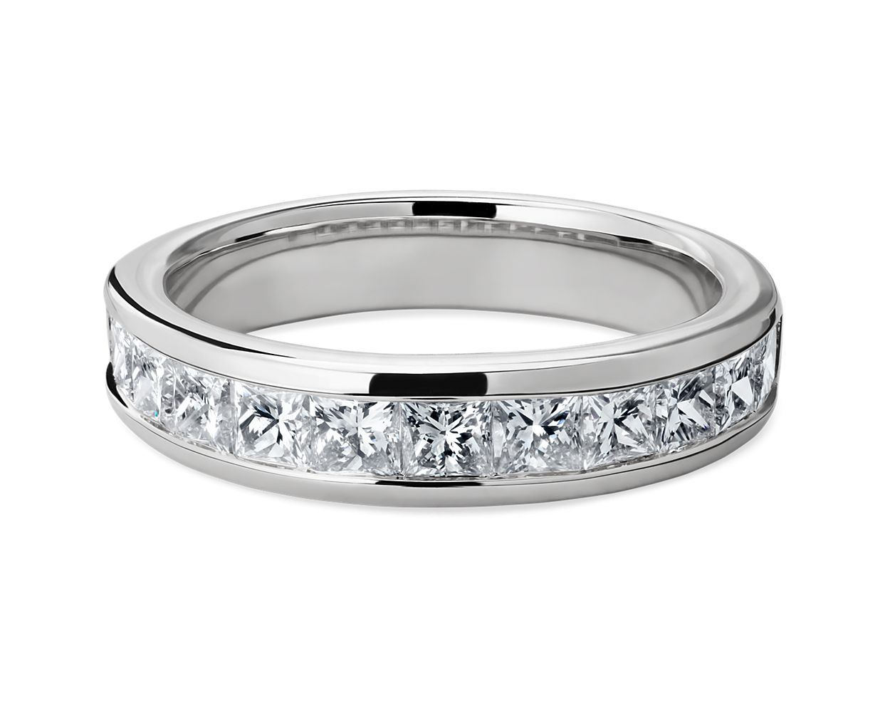 Channel Set Princess Diamond Ring in Platinum (1 1/2 ct. tw.)