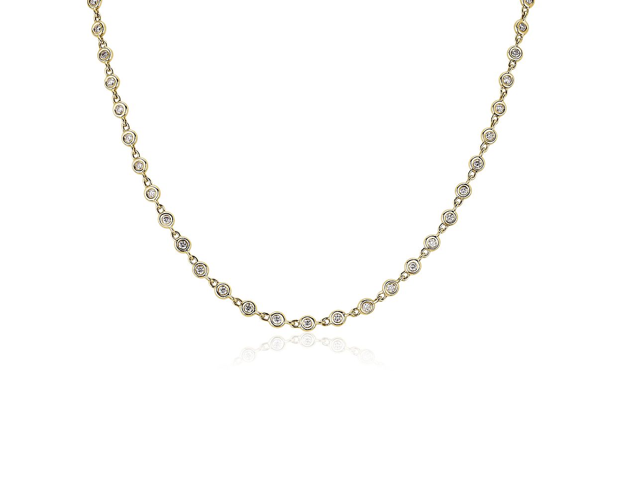 Diamond Bezel Necklace in 14k Yellow Gold (1 5/8 ct. Tw.)