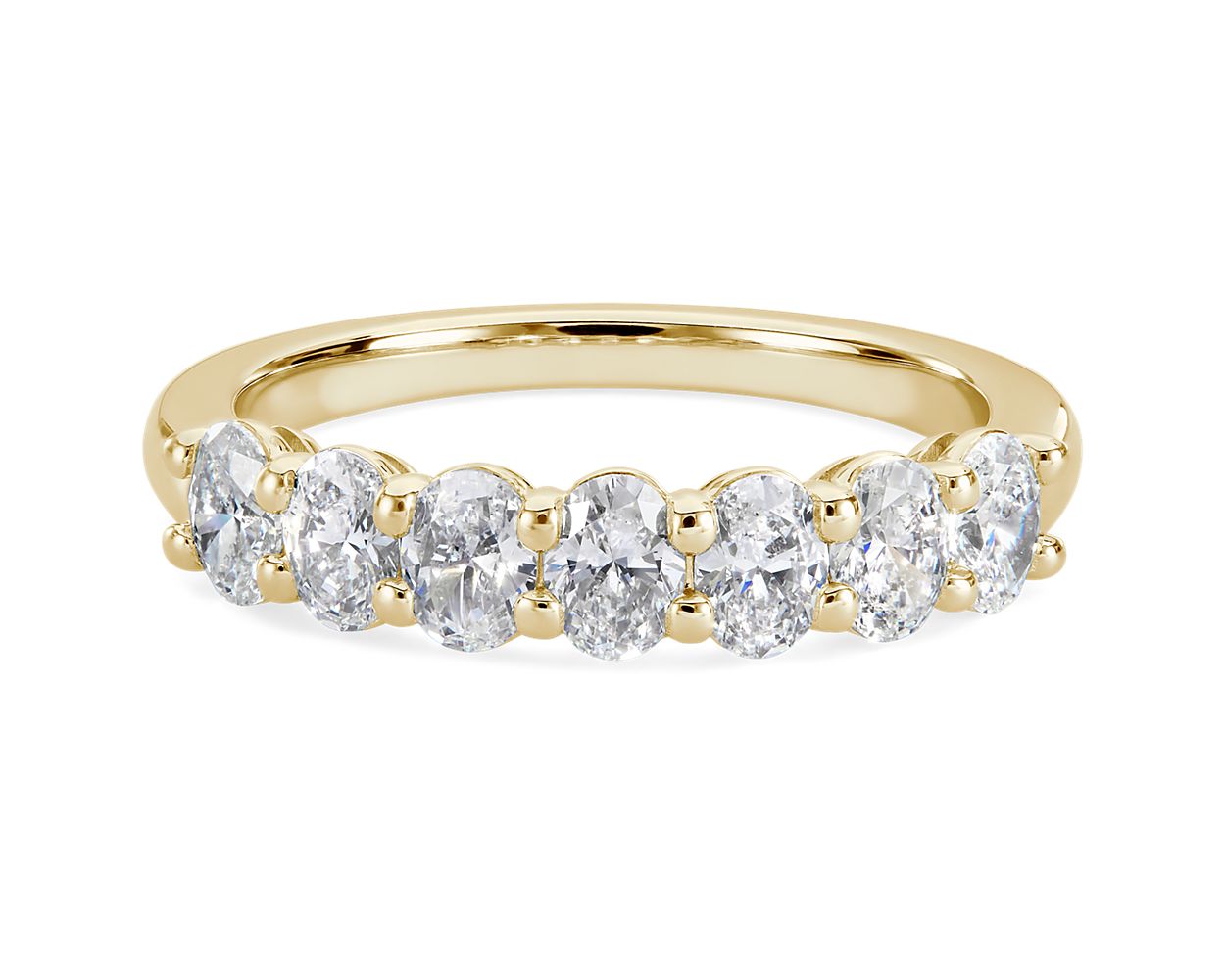 Seven Stone Oval Diamond Ring in 14k Yellow Gold (1 ct. tw.)