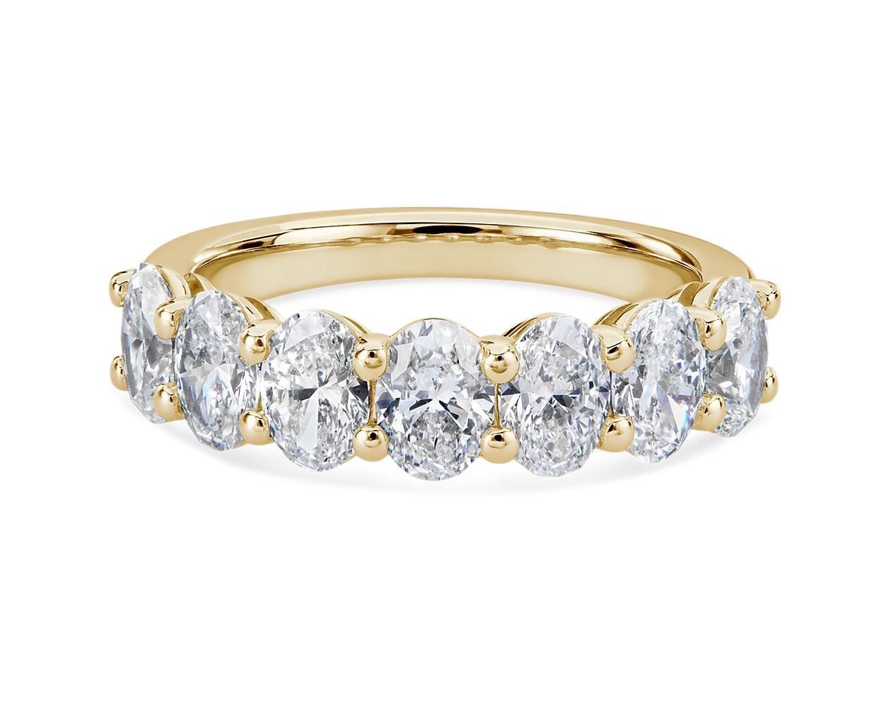 Seven Stone Oval Diamond Ring in 14k Yellow Gold (2 ct. tw.)