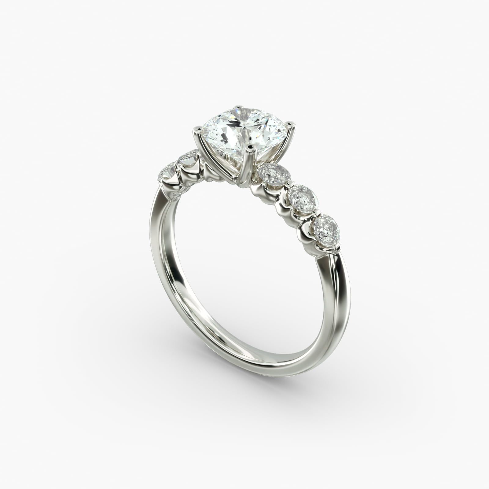 The Gallery Collection™ Floating Diamond Engagement Ring in Platinum (1 ...