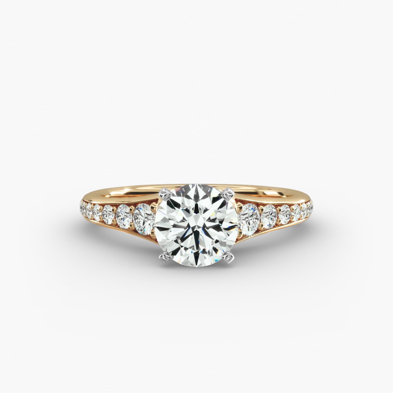 Graduated Diamond Engagement Ring in 18k Yellow Gold (1/3 ct. tw.)