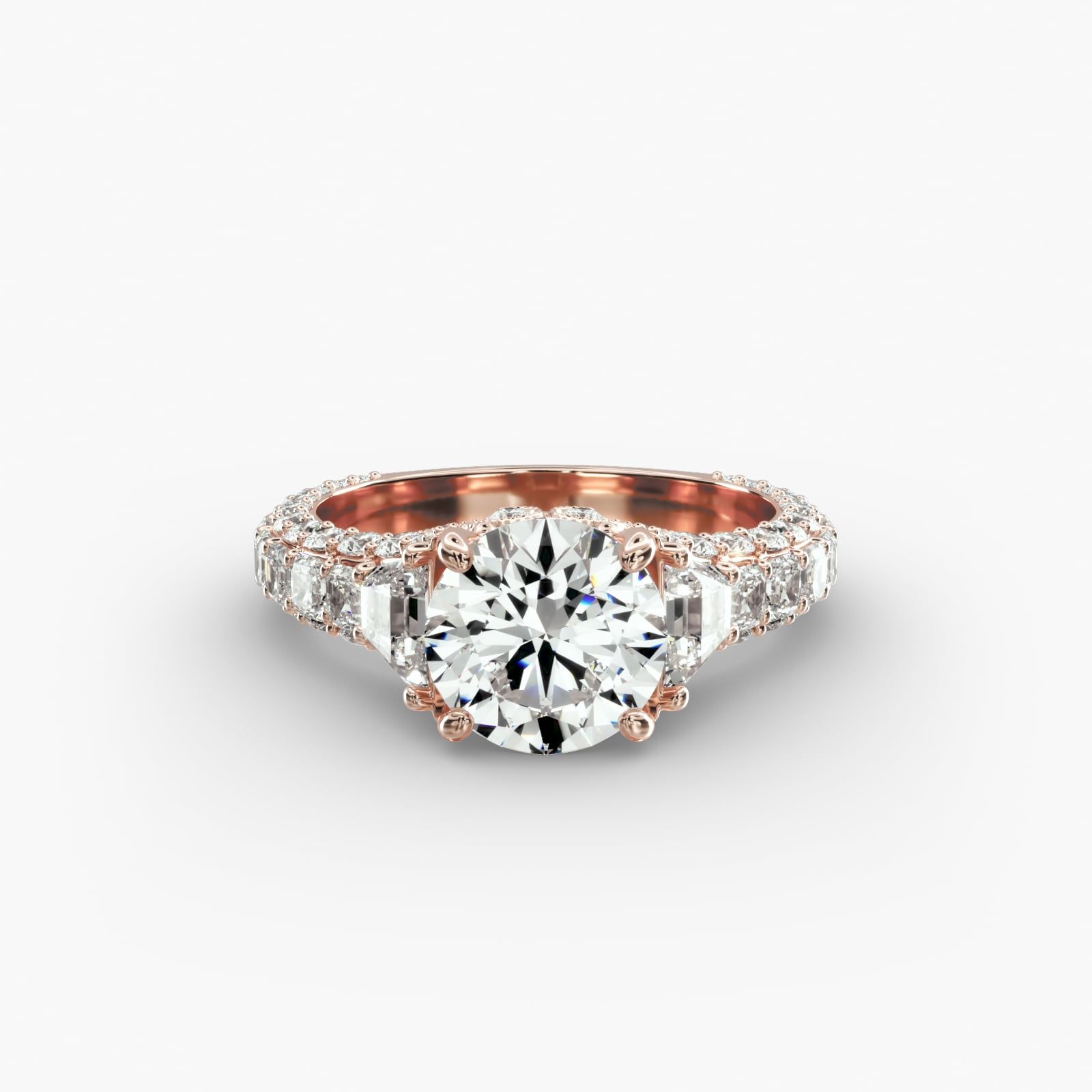 Bella Vaughan for Blue Nile Grandeur Trapezoid Diamond Engagement Ring ...