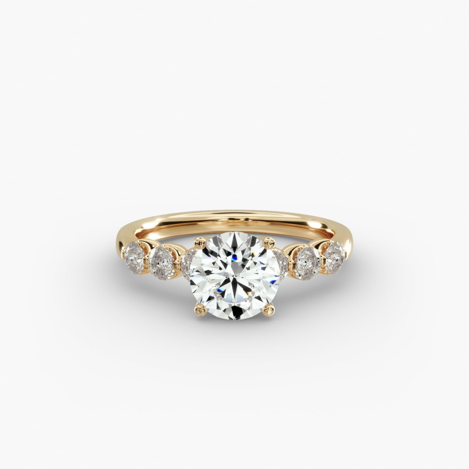 The Gallery Collection™ Floating Diamond Engagement Ring in 14K Yellow ...