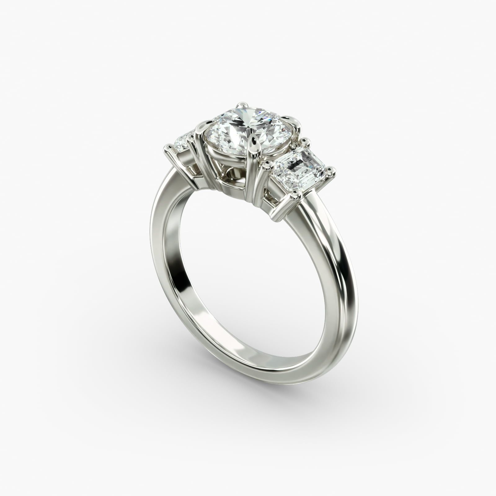 Blue nile emerald cut engagement ring store