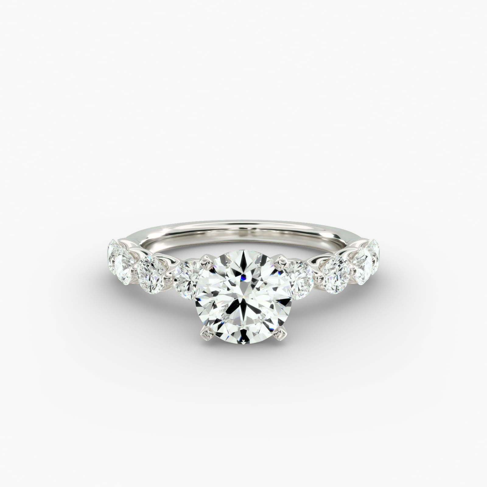 Floating Diamond Engagement Ring in Platinum (7/8 ct.tw.)