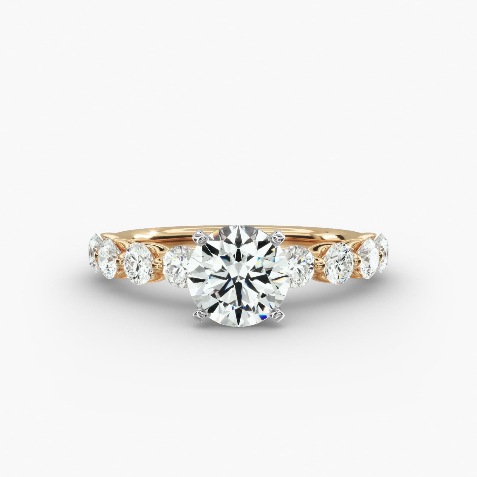 Floating Diamond Engagement Ring in 14k Yellow Gold (7/8 ct.tw.)