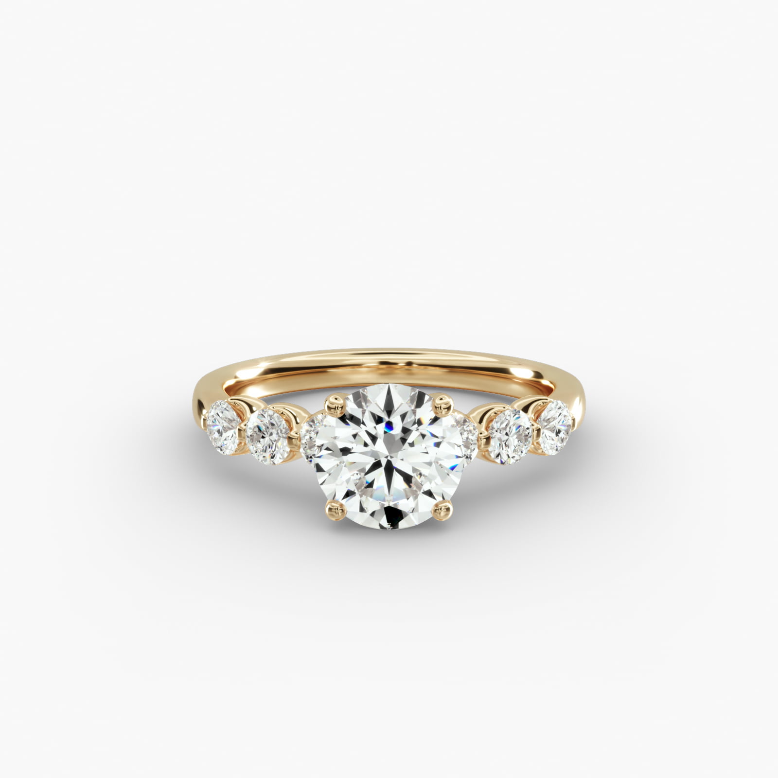 The Gallery Collection™ Floating Diamond Engagement Ring in 14K Yellow ...