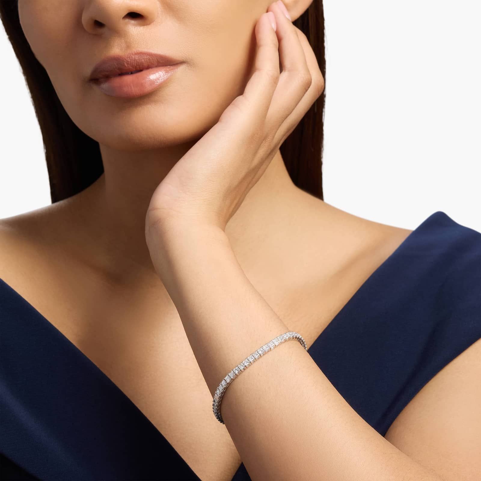 Princess Diamond Tennis Bracelet in 14k White Gold (8 ct. tw.)