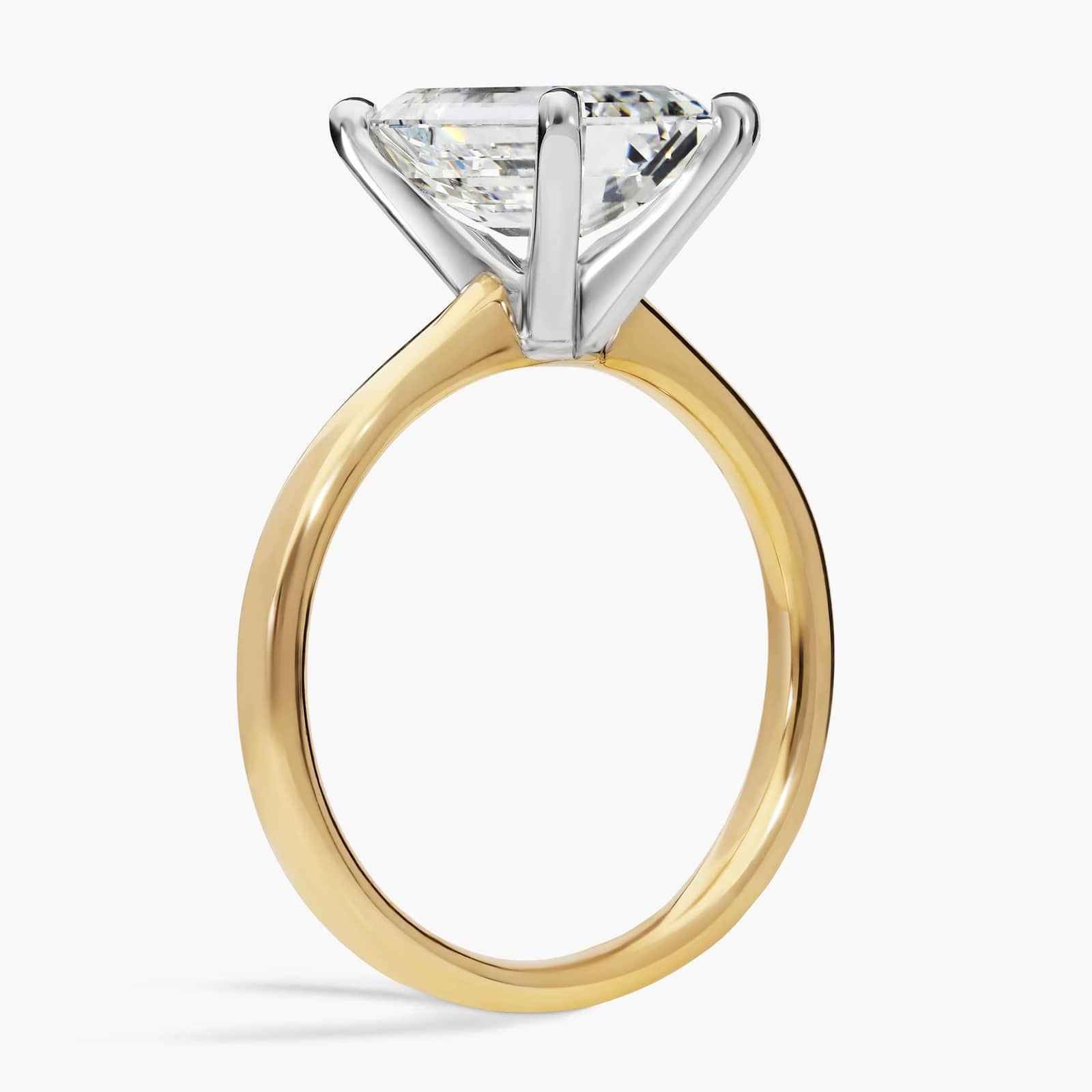 2 5/8 CT. GIA Certified Emerald Lab Created Diamond Petite Solitaire ...