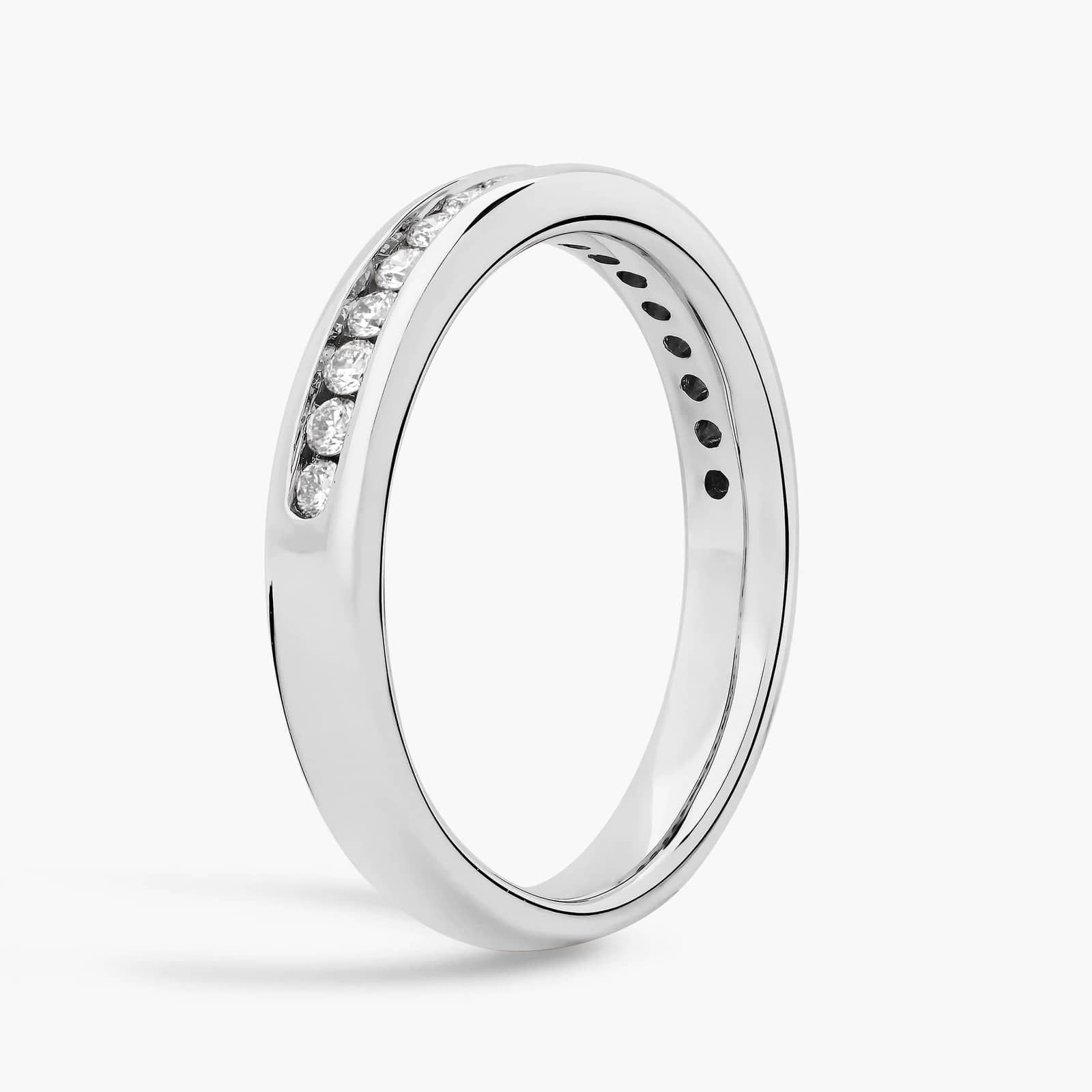 Channel Set Diamond Ring in 14k White Gold (1/4 ct. tw.)