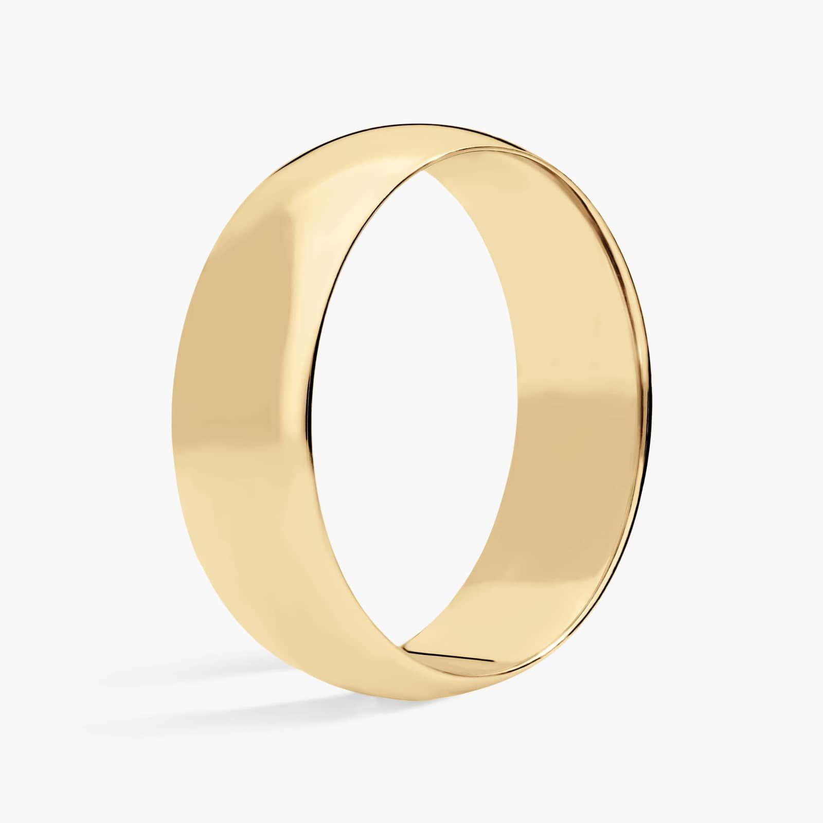 Classic Wedding Ring in 14k Yellow Gold (7mm)