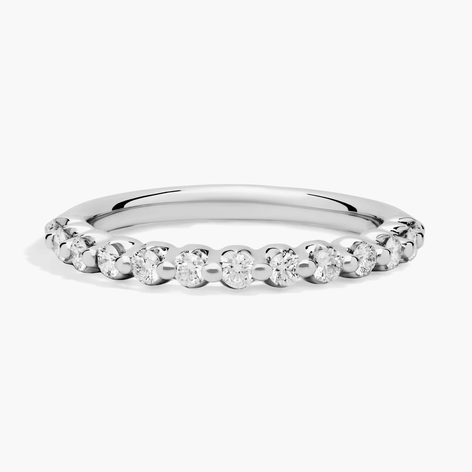 Floating Diamond Wedding Ring in 14k White Gold (1/3 ct. tw.)