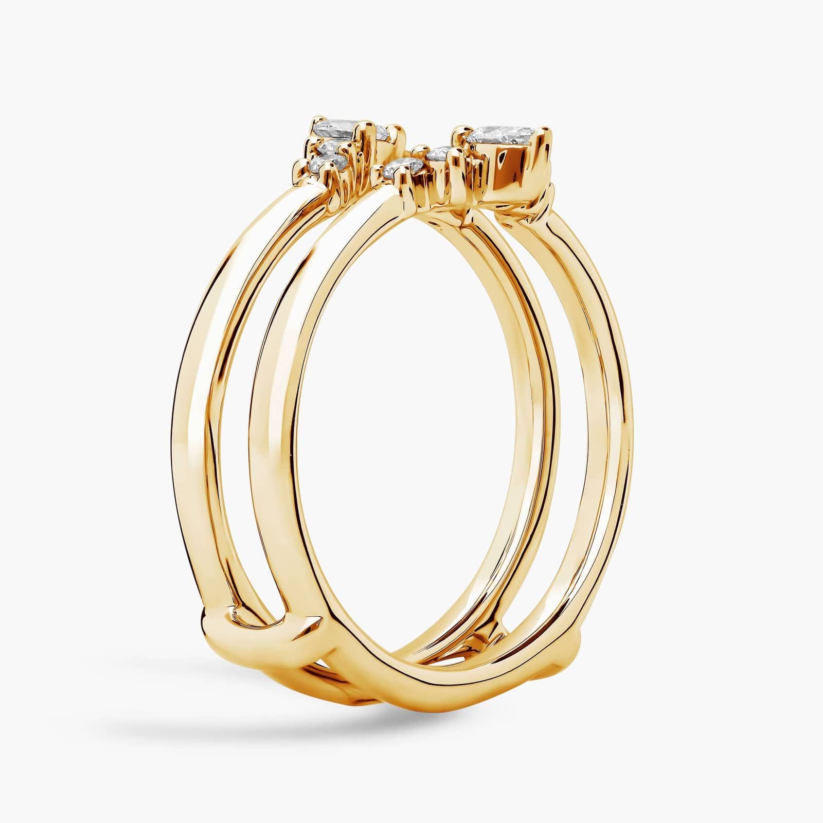 Crown Diamond Insert in 14k Yellow Gold (1/4 ct. tw.)