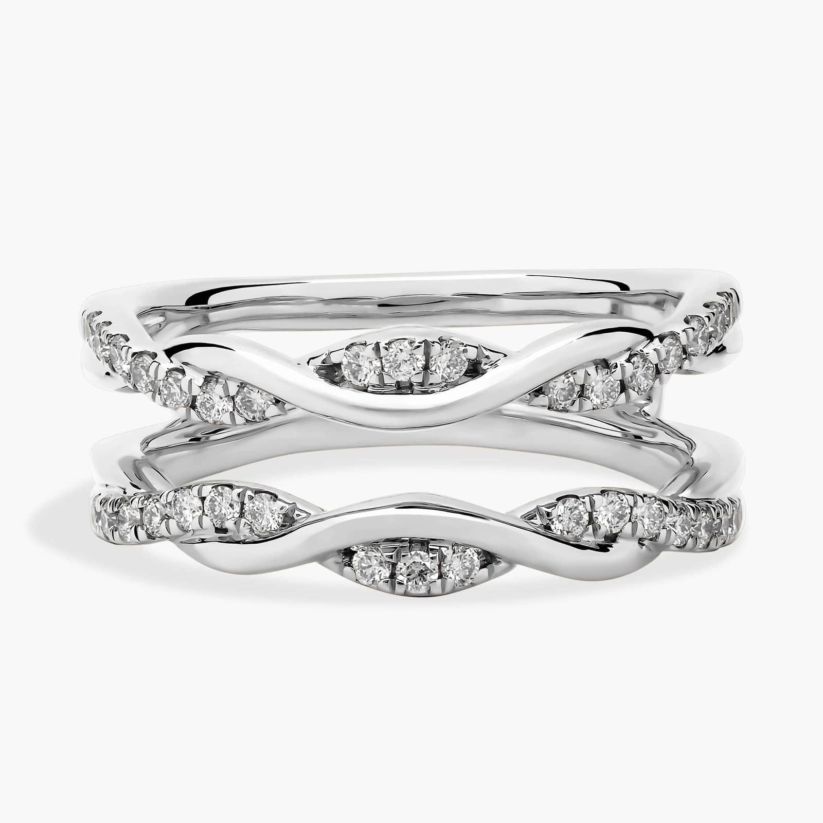 Double Twist Diamond Insert in Platinum (1/4 ct. tw.)