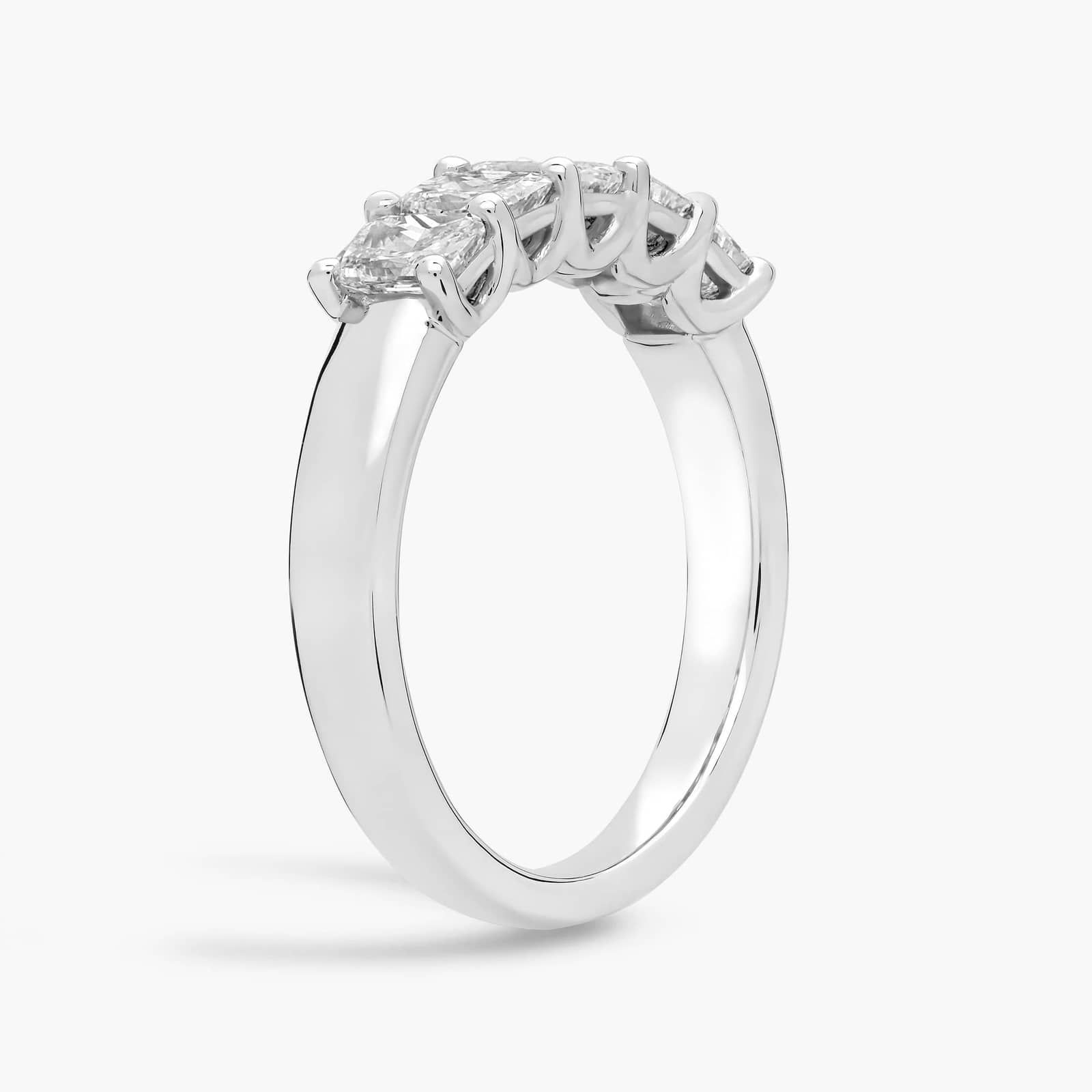 Radiant Cut Five Stone Diamond Ring in Platinum (1 1/5 ct. tw.)