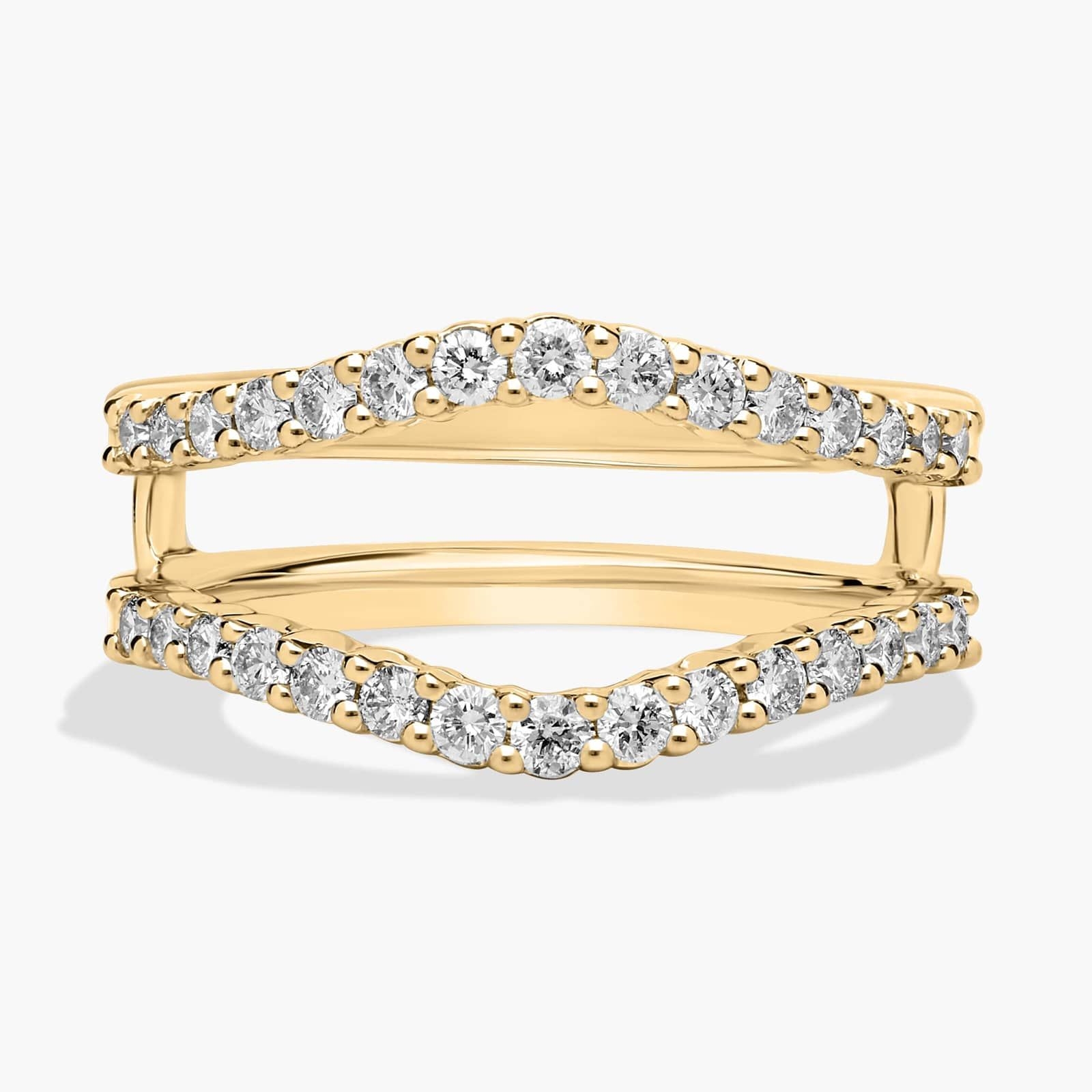 Curved Pavé Diamond Ring Insert in 14k Yellow Gold (1/2 ct. tw.)