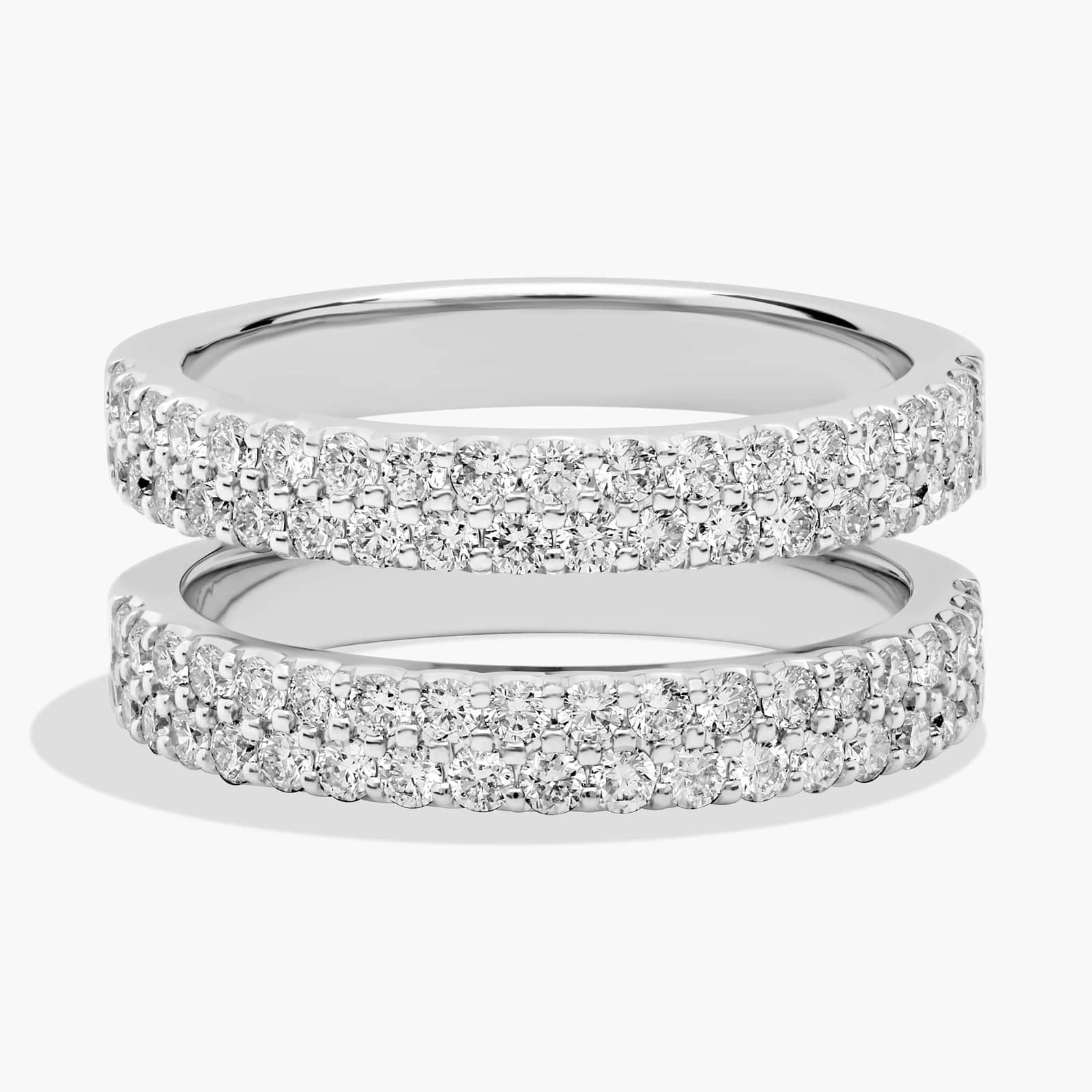 Two Row Pavé Diamond Ring Insert in Platinum (1 ct. tw.)