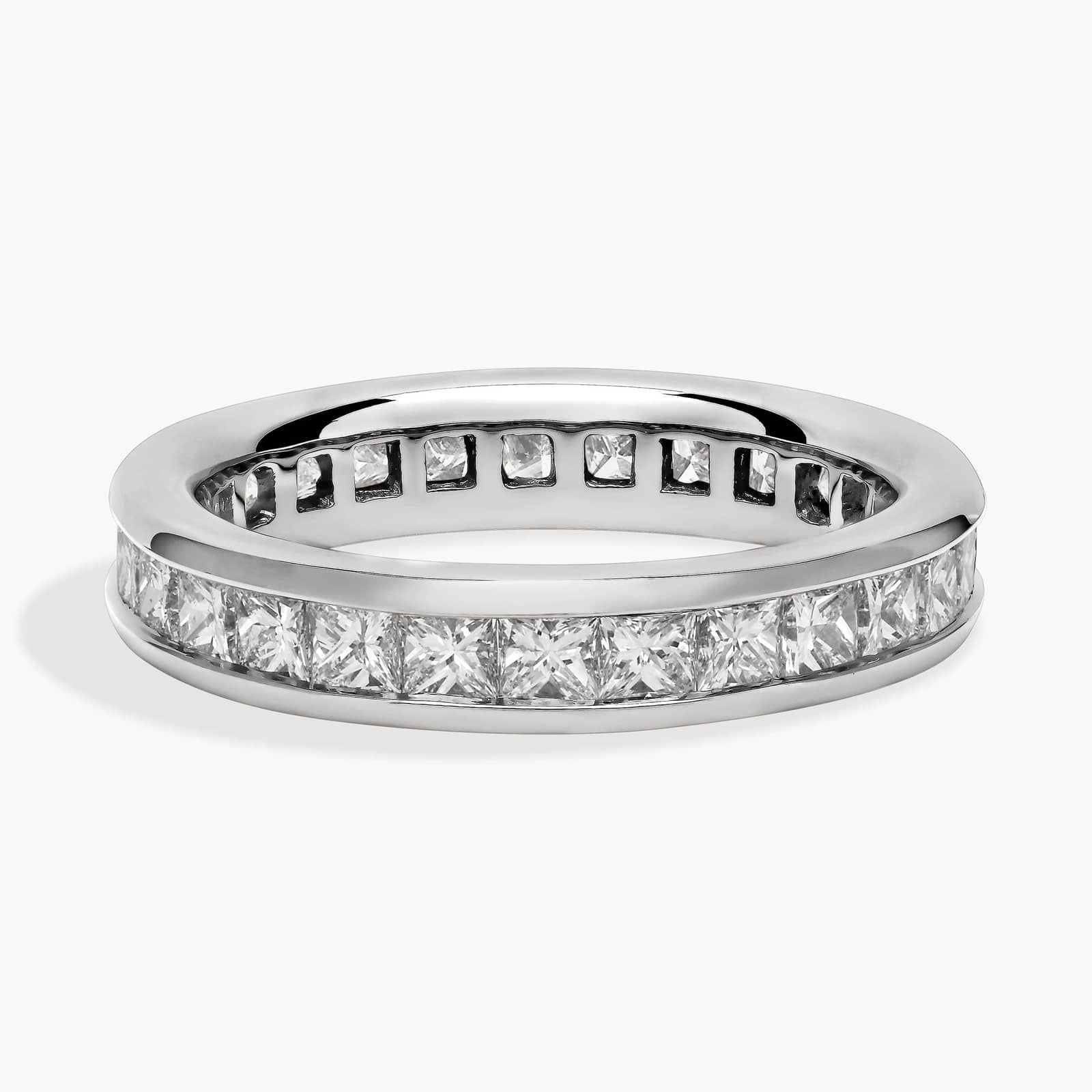 Channel Set Princess Diamond Eternity Ring in 14k White Gold (2 ct. tw.)