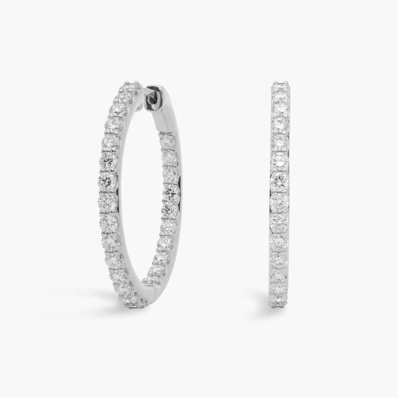 Lab Grown Diamond Hoop Earrings | Blue Nile