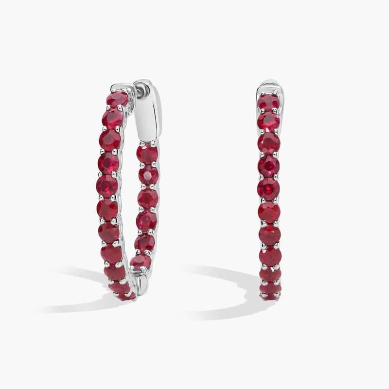 Blue nile ruby earrings store