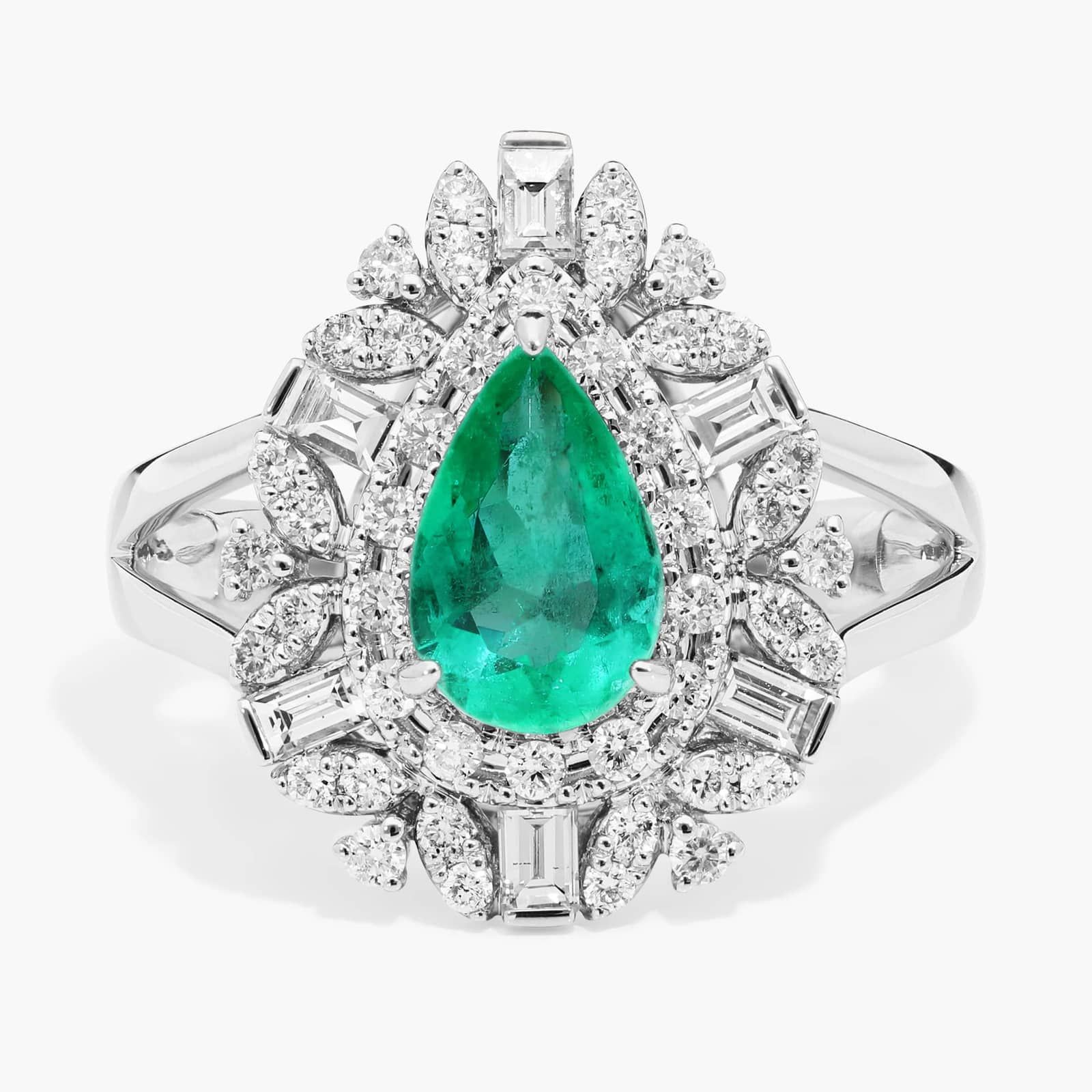 Pear shaped diamond cocktail ring store