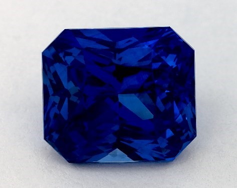 5.29 Carat Radiant Blue Sapphire
