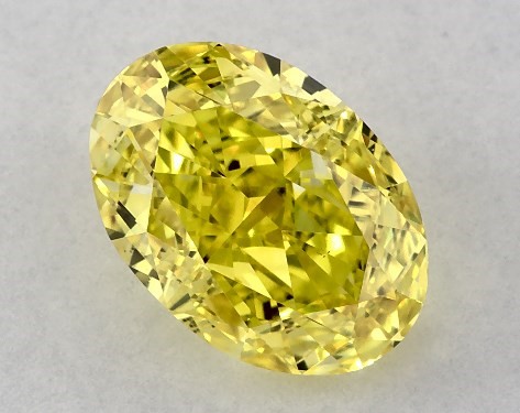 IGI 1.51 Carat Fancy Intense Yellow-VS2 Oval Cut Lab-Grown Diamond