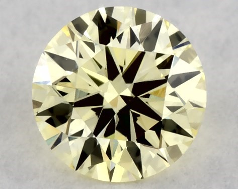 IGI 0.27 Carat Fancy Light Yellow-VS1 Round Cut Lab-Grown Diamond