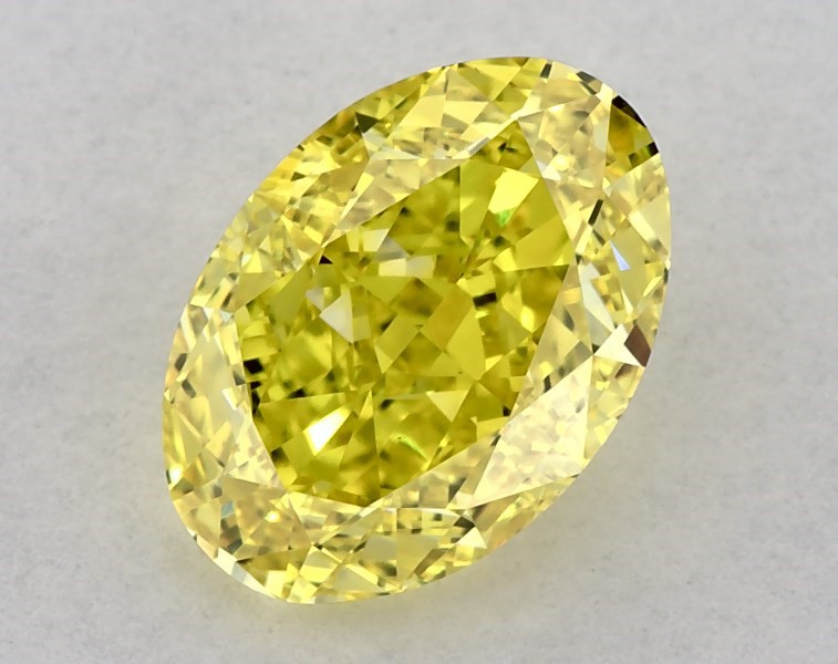 IGI 1.78 Carat Fancy Intense Yellow-VS1 Oval Cut Lab-Grown Diamond