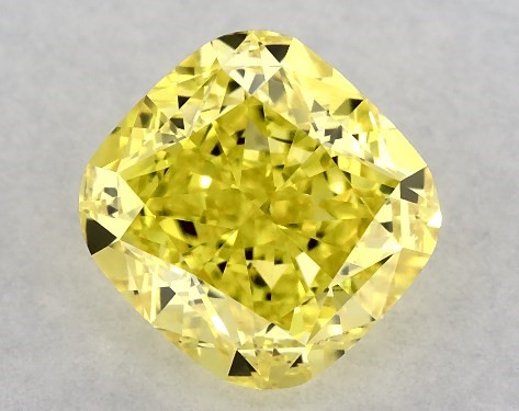 IGI 1.07 Carat Fancy Intense Yellow-VS1 Cushion Modified Cut Lab-Grown ...