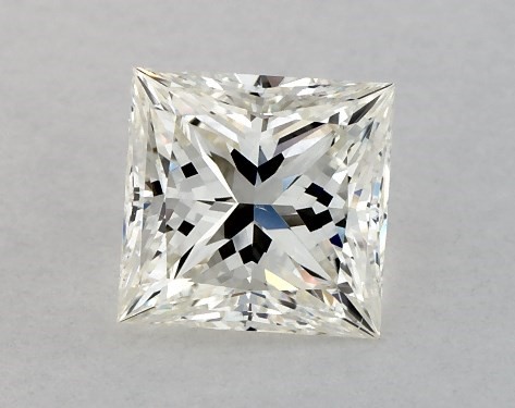 GIA 1.00 Carat J-VS2 Ideal Cut Princess Diamond