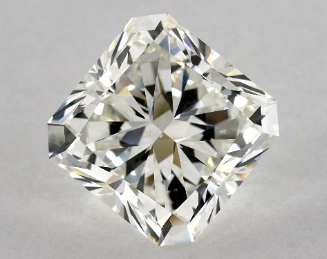 GIA 5.01 Carat J-SI1 Square Radiant Cut Diamond