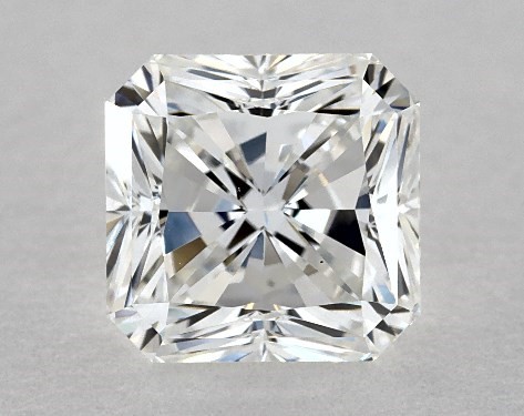 GIA 1.00 Carat F-SI1 Good Cut Square Radiant Diamond
