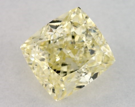 0.62 Carat Fancy Light Yellow-VS2 Cushion Modified Cut Diamond
