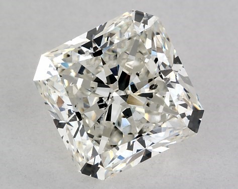 GIA 1.90 Carat J-SI2 Square Radiant Cut Diamond