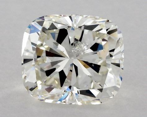 GIA 2.01 Carat J-SI1 Good Cut Cushion Modified Diamond