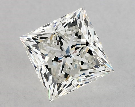 2.50 Carat H-SI1 Princess Cut Diamond