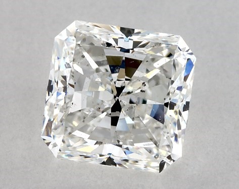 GIA 1.50 Carat F-SI1 Square Radiant Cut Diamond