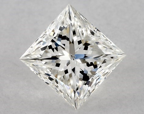 1.00 Carat H-SI1 Princess Cut Diamond